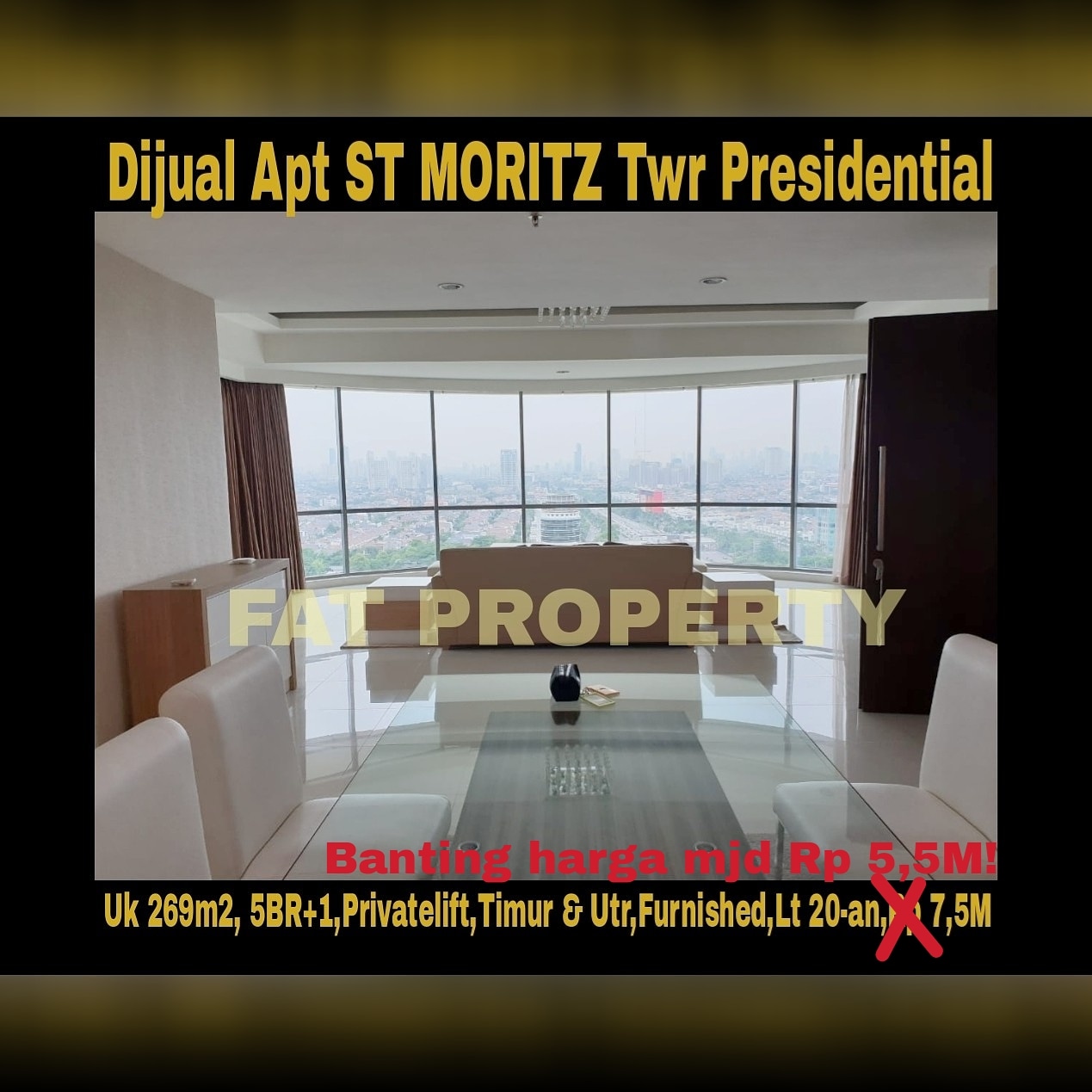 Banting Harga: Apartment ST MORITZ Tower Presidential 269m2 View ...
