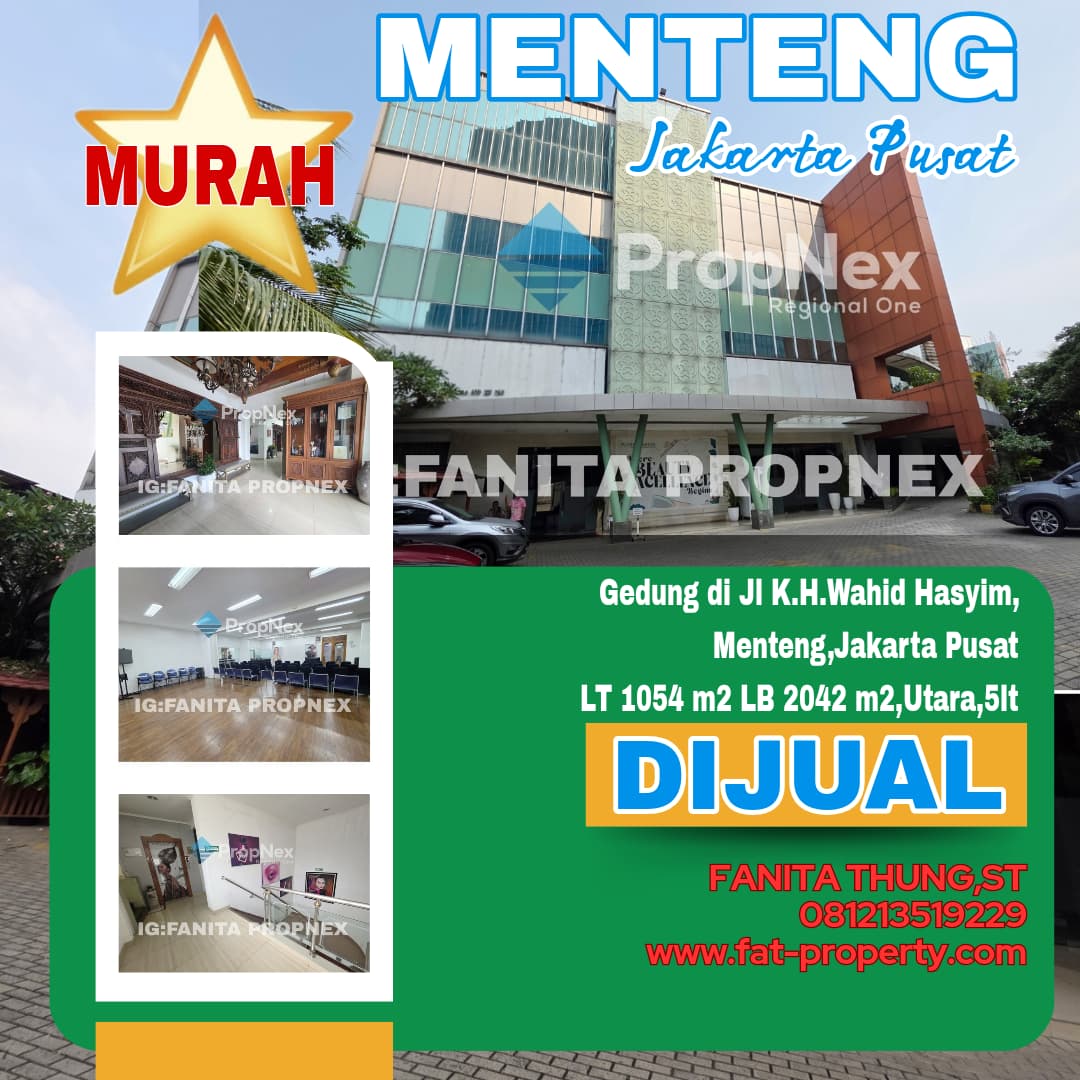MURAH! Dijual Gedung Komersil di Jalan K.H. Wahid Hasyim, Menteng ...